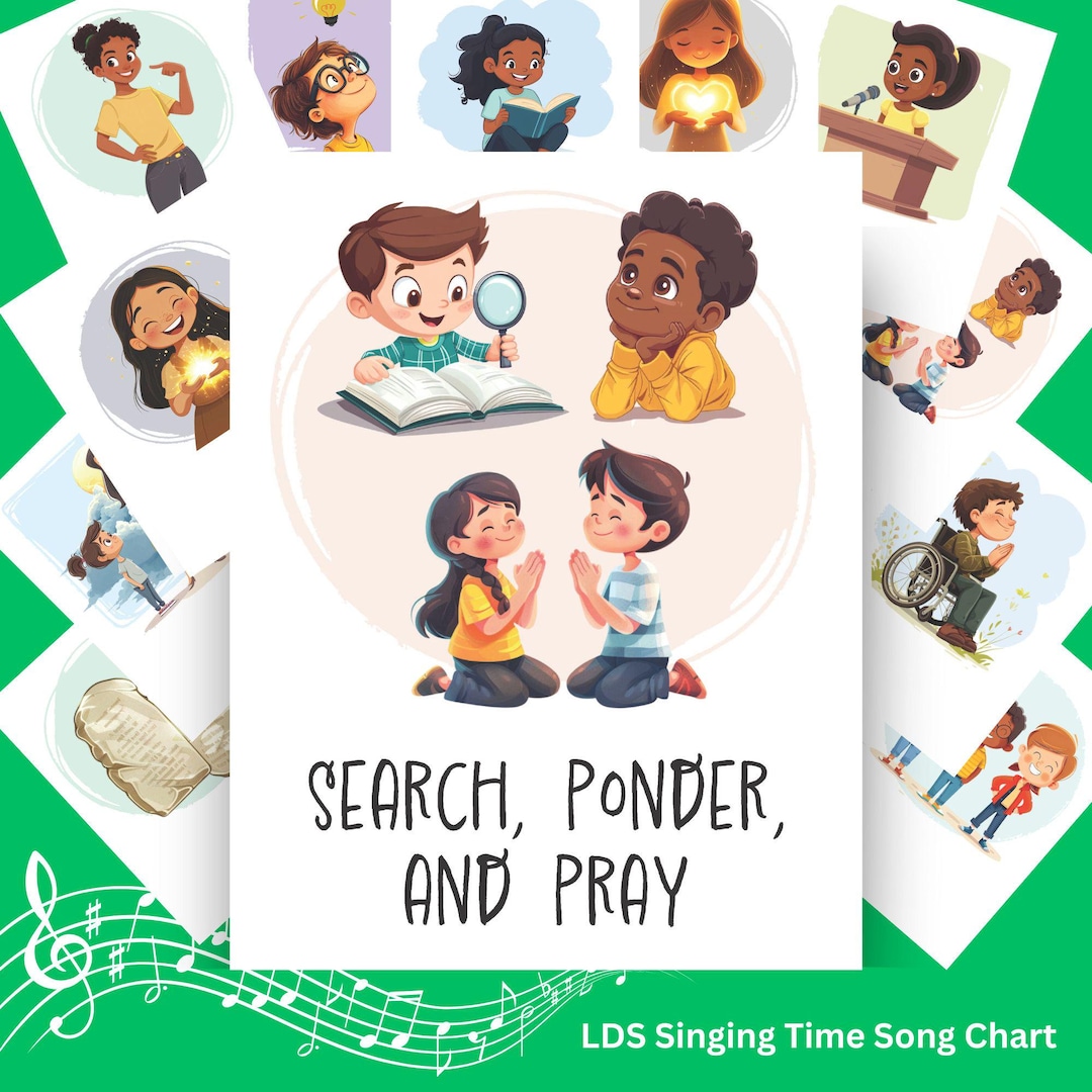 Search Ponder and Pray Song Chart: LDS Primary Singing Time (digital ...