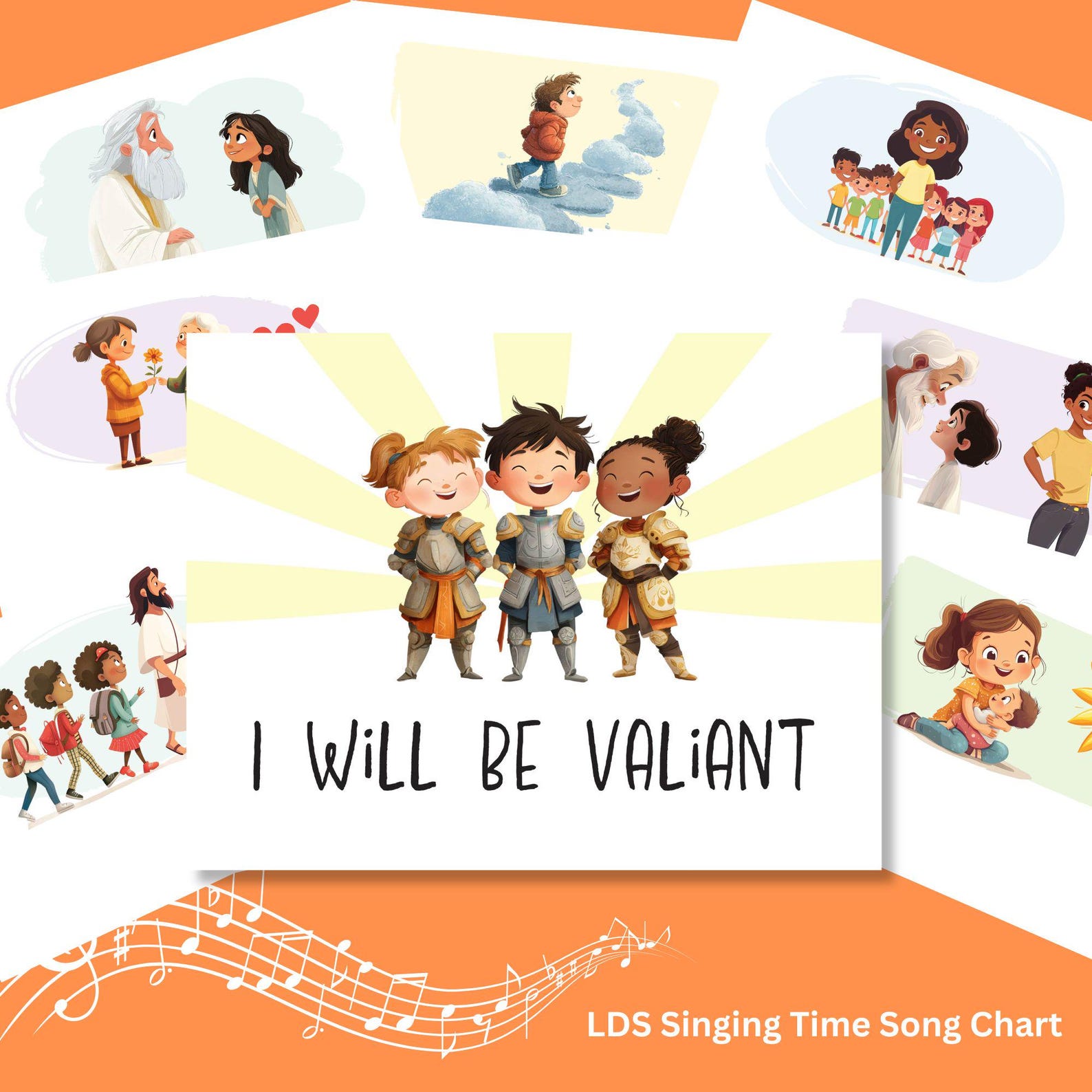 I Will Be Valiant Song Chart: LDS Primary Singing Time (digital ...