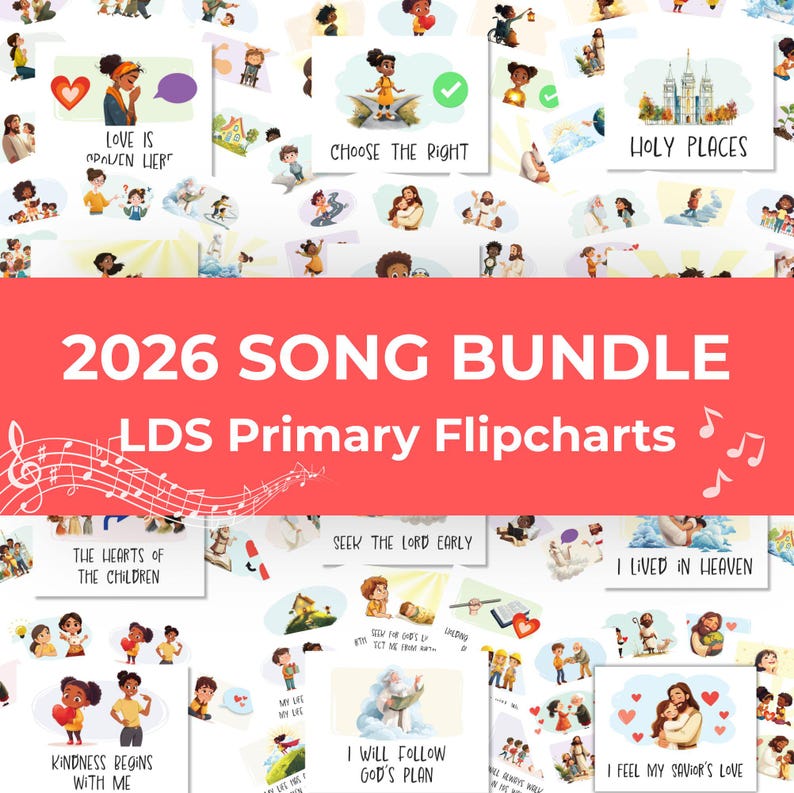 2026 LDS Primary Song Bundle | Printable Digital Download | 24 Songs ...