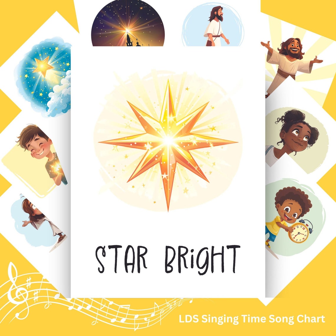 Star Bright Singing Time Song Chart | LDS Primary Chorister Helps ...