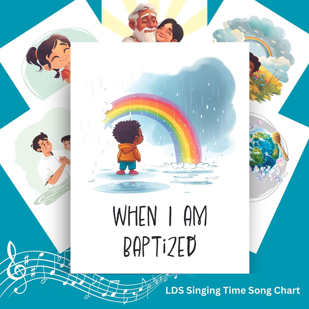 When I Am Baptized Song Chart: LDS Primary Singing Time (digital ...