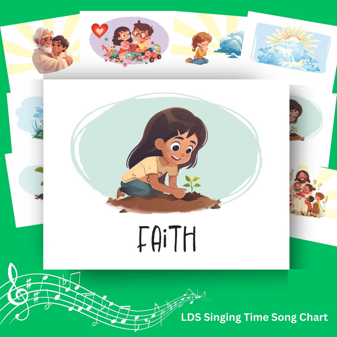 Faith Song Chart: LDS Primary Singing Time Visuals (digital Download ...
