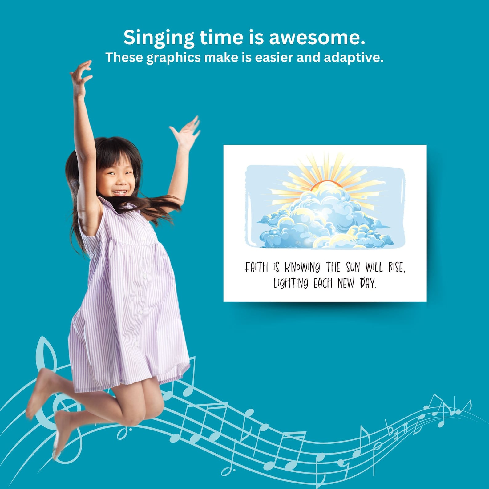 Faith Song Chart: LDS Primary Singing Time Visuals (digital Download ...