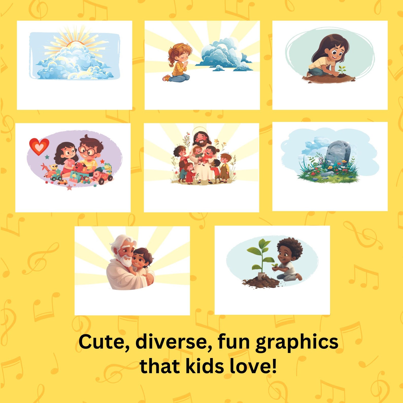 Faith Song Chart: LDS Primary Singing Time Visuals (digital Download ...
