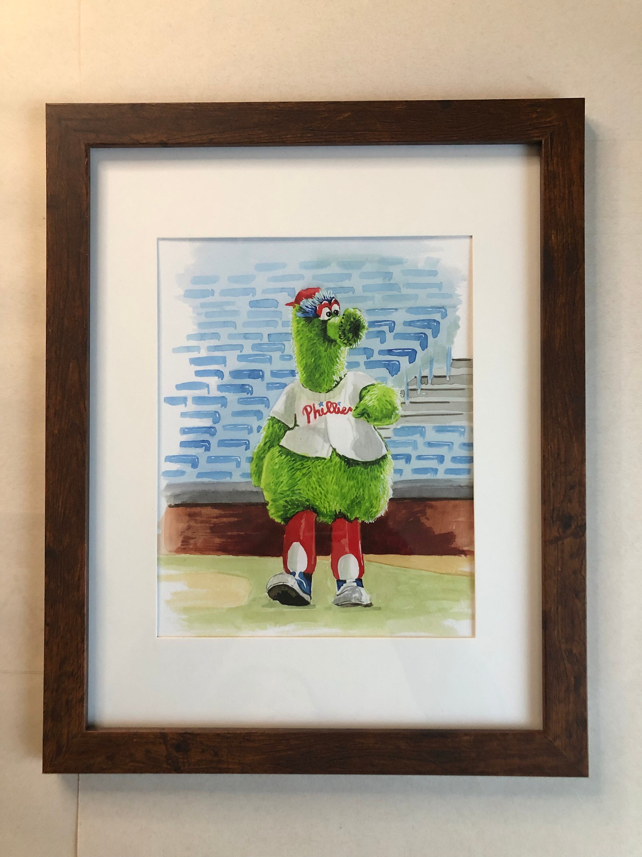 Phanatic the Mascot Wall Art Print of Watercolor Painting - Etsy