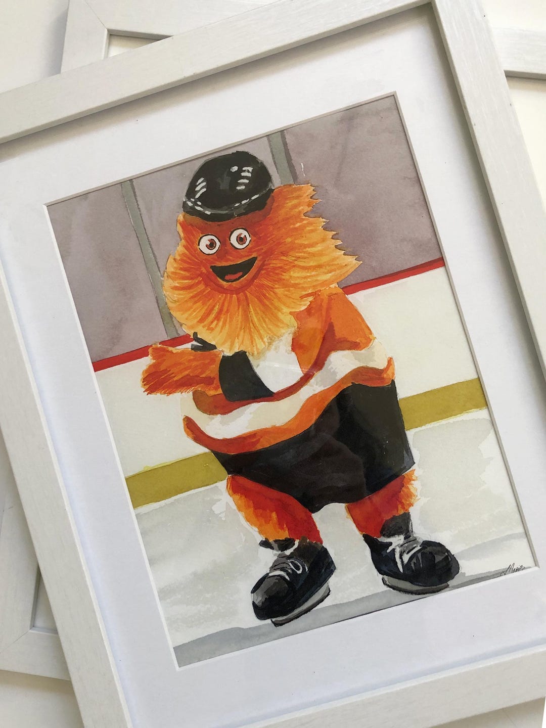 Here Comes Gritty, Wall Art Giclée Print of Original Watercolor ...