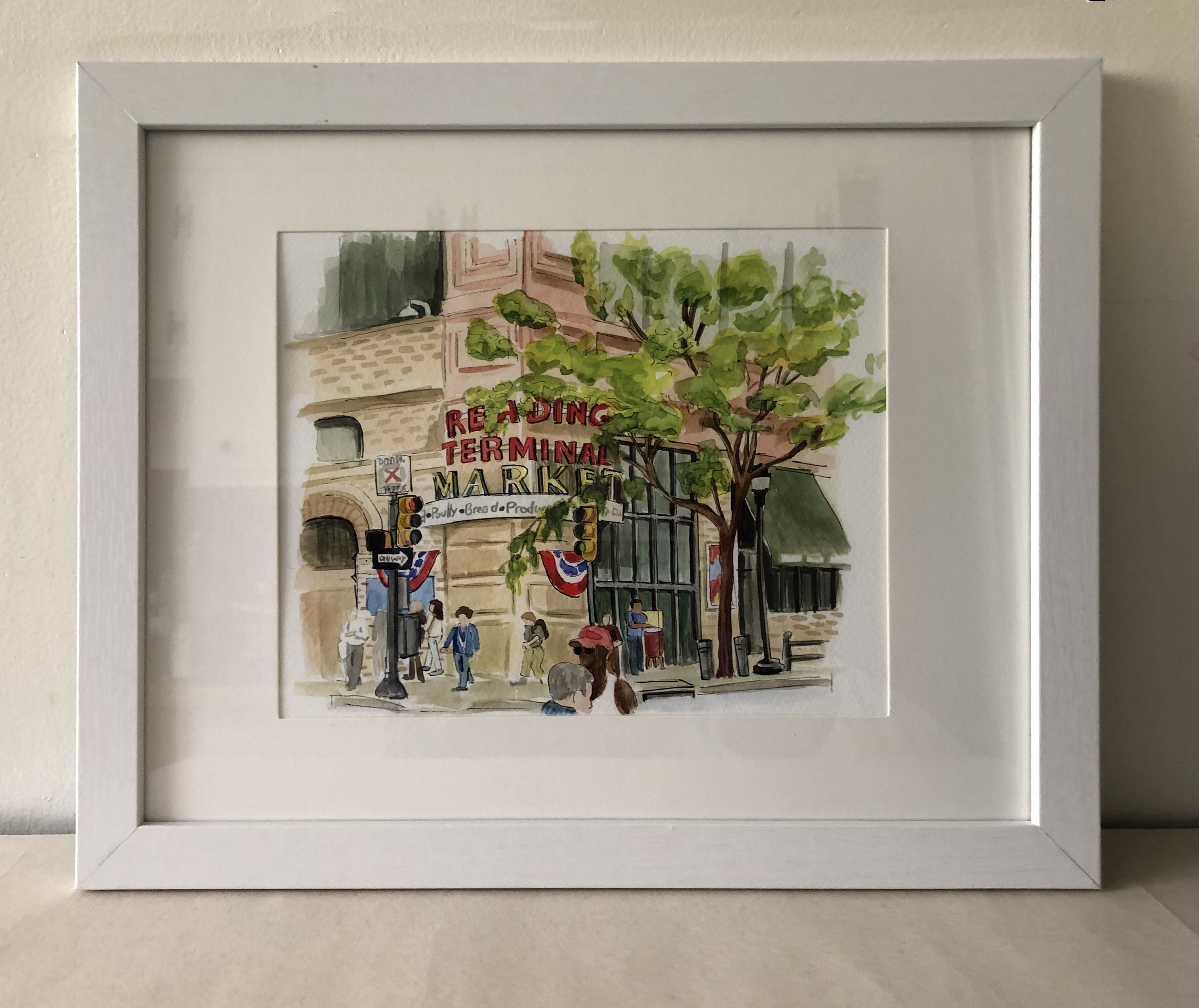 Reading Terminal Market Wall Art Print of Original Watercolor - Etsy