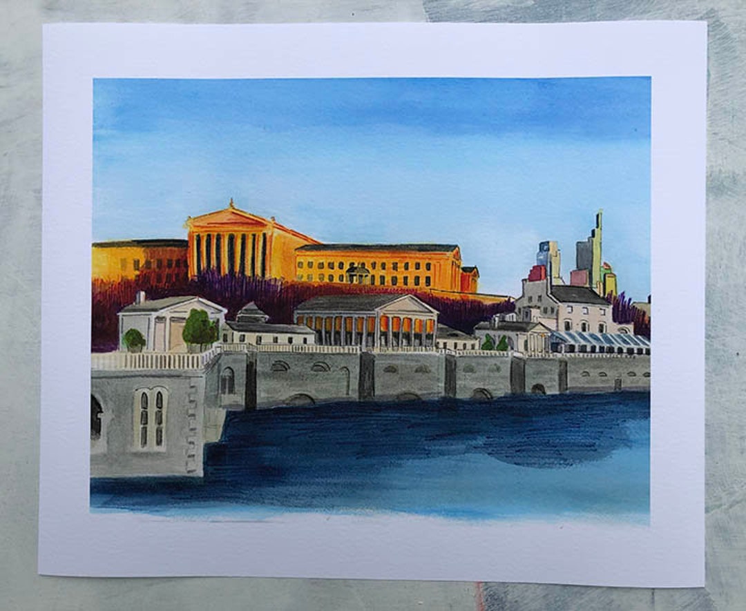 Philadelphia Museum of Art Print, 8x10 Art Print, Phila Art Museum ...