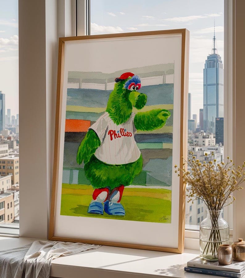 The Phanatic Points the Way Art Print of an Original Watercolor ...