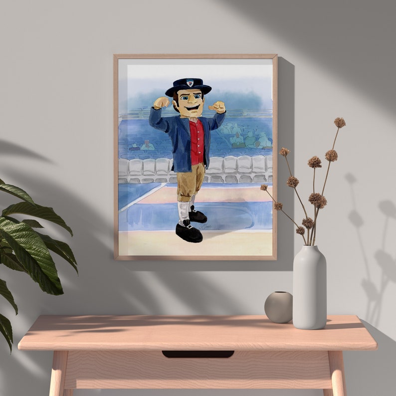 University of Pennsylvania Fighting Quaker Mascot Art Print 11 X 14 - Etsy