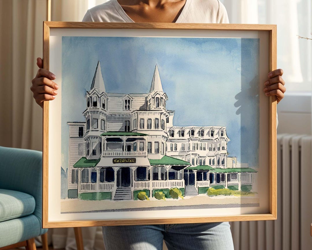 The Inn of Cape May All Art Print of Original Watercolor Painting - Etsy