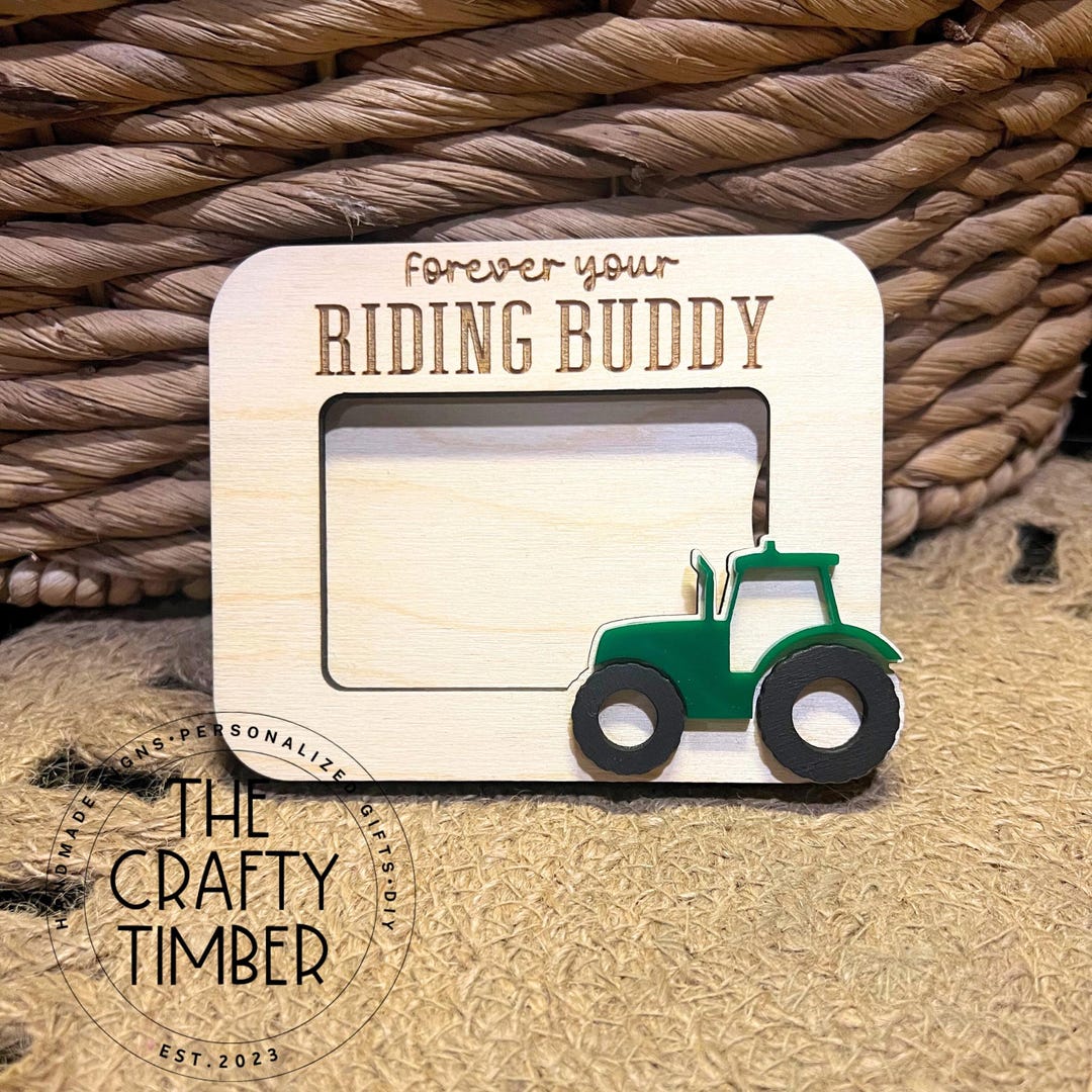 Tractor Photo Frame Magnet - Forever Your Riding Buddy - Father's Day ...