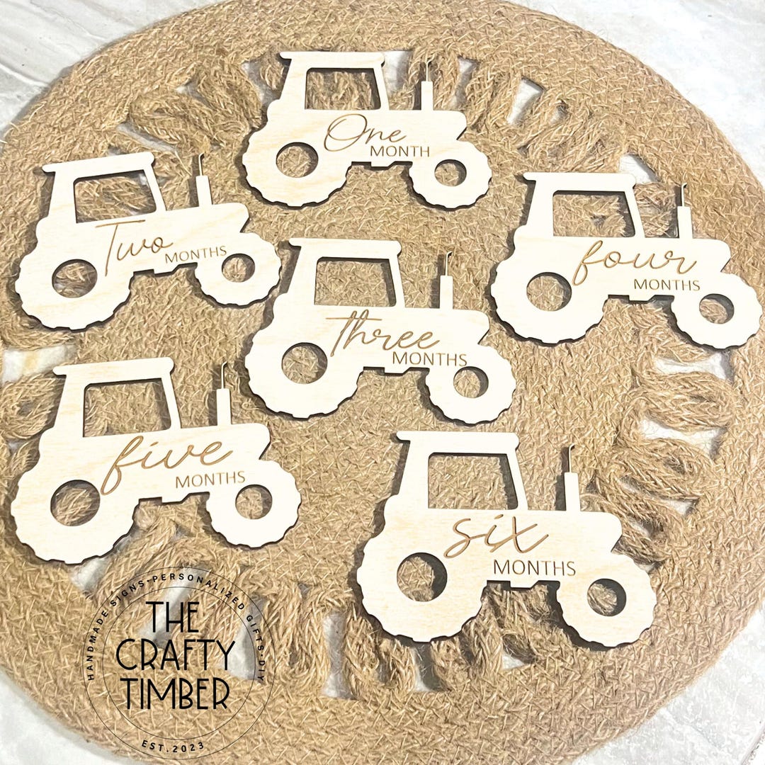Tractor Monthly Milestone Markers Farm Themed Nursey Newborn Photo ...