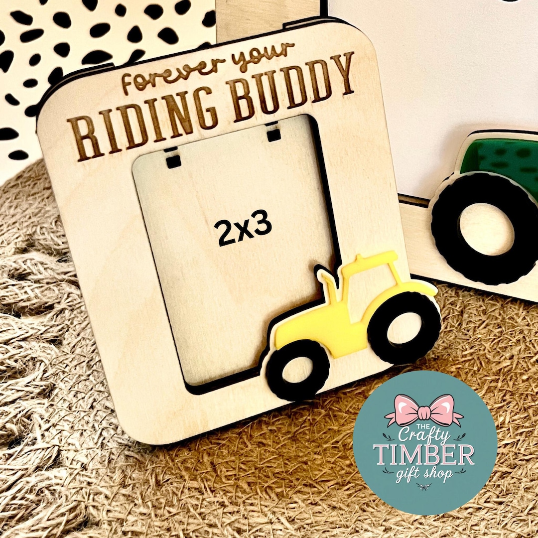 2x3 Wallet Tractor Photo Frame With Stand | Forever Your Riding Buddy ...