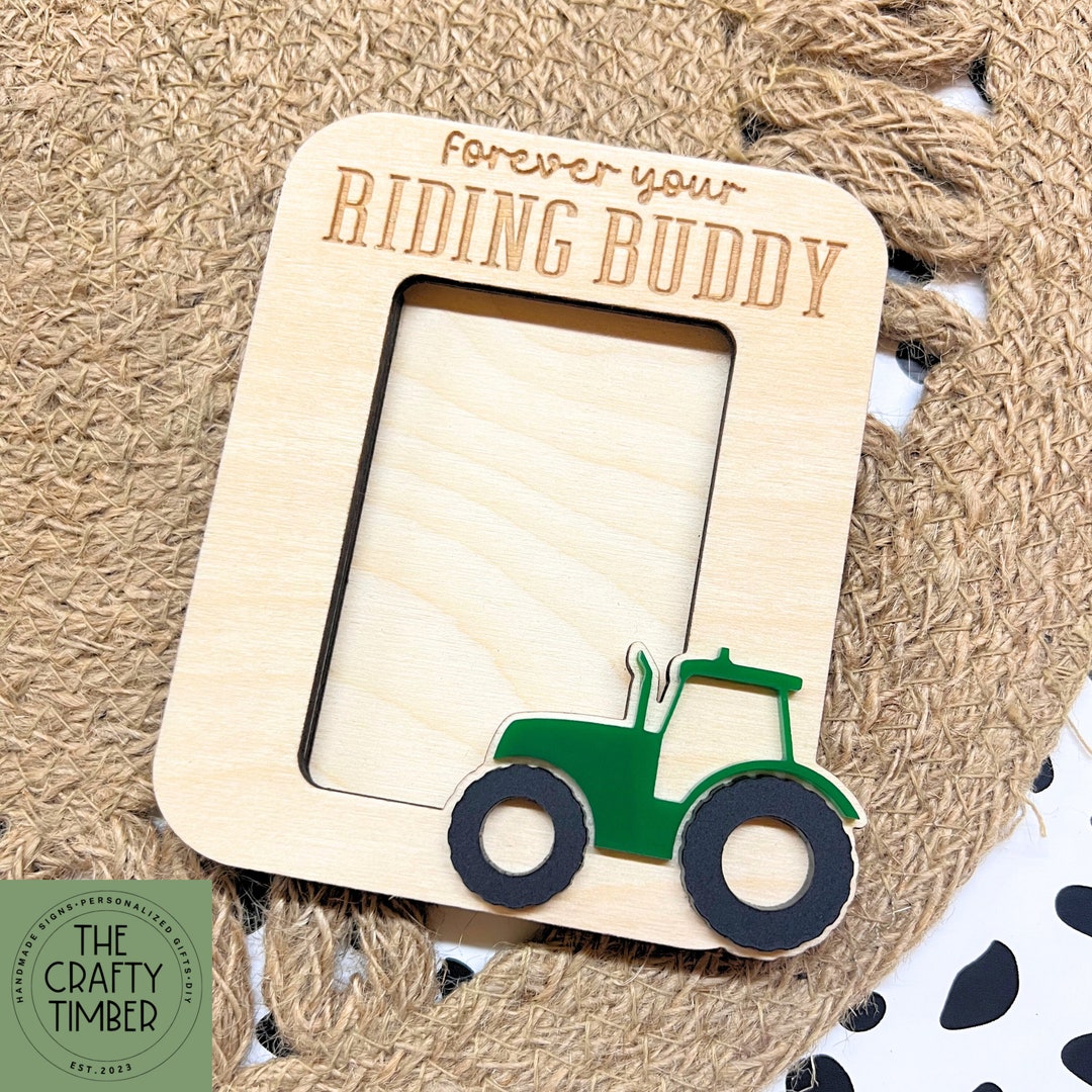 Tractor Photo Frame Magnet | 2X3 Wallet | Forever Your Riding Buddy ...