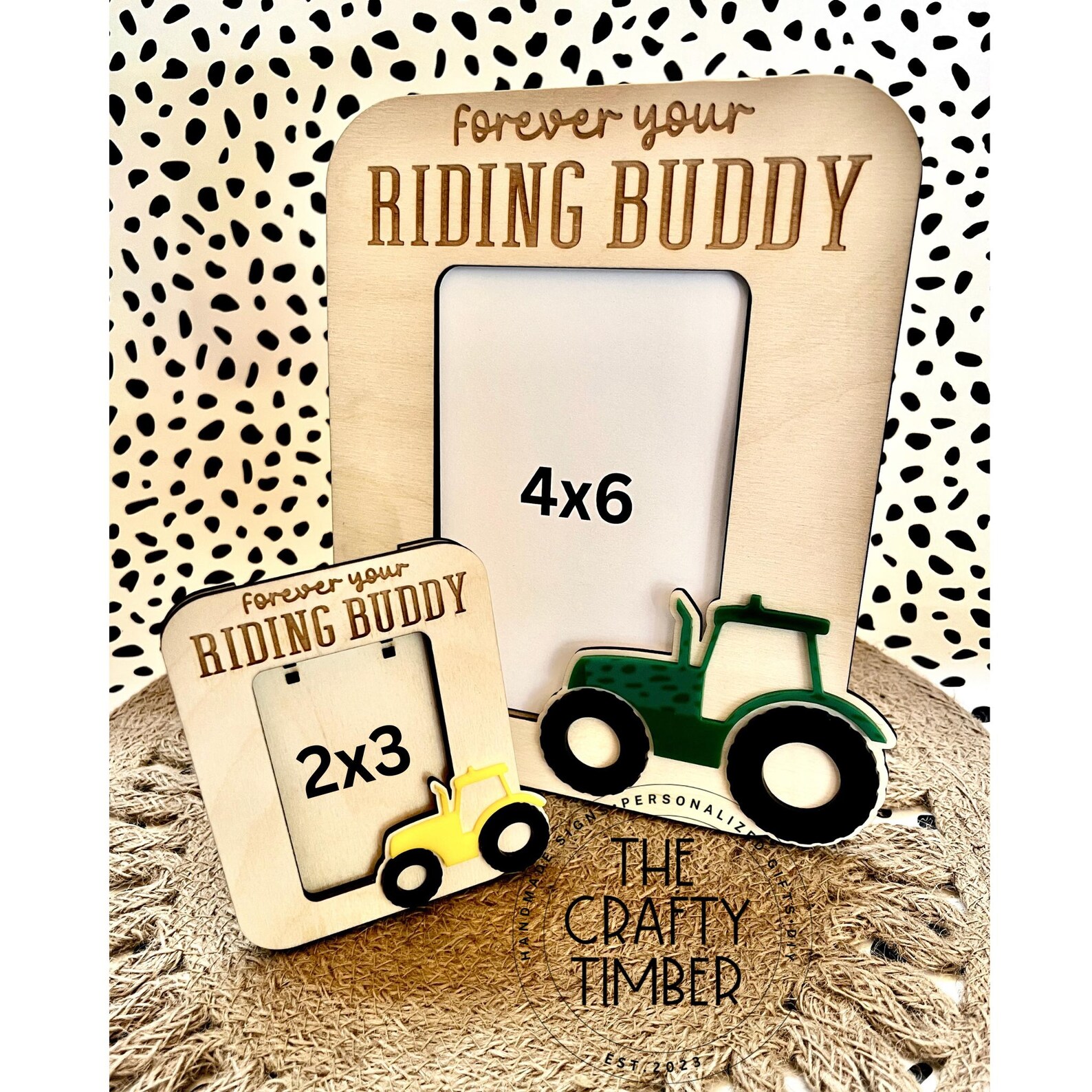 2x3 Wallet Tractor Photo Frame With Stand | Forever Your Riding Buddy ...