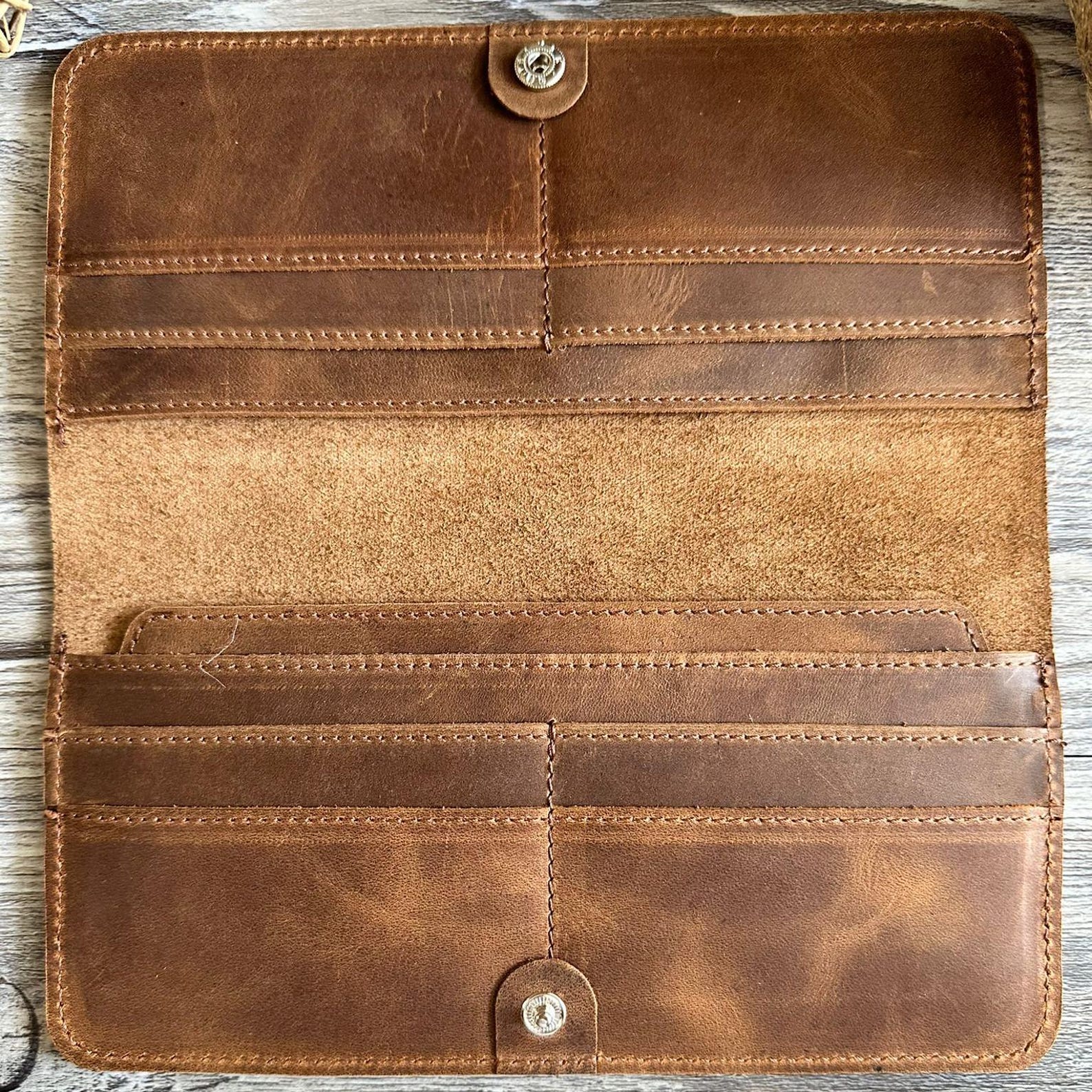 Leather Checkbook Cover, Leather Check Holder, Personalized Leather ...