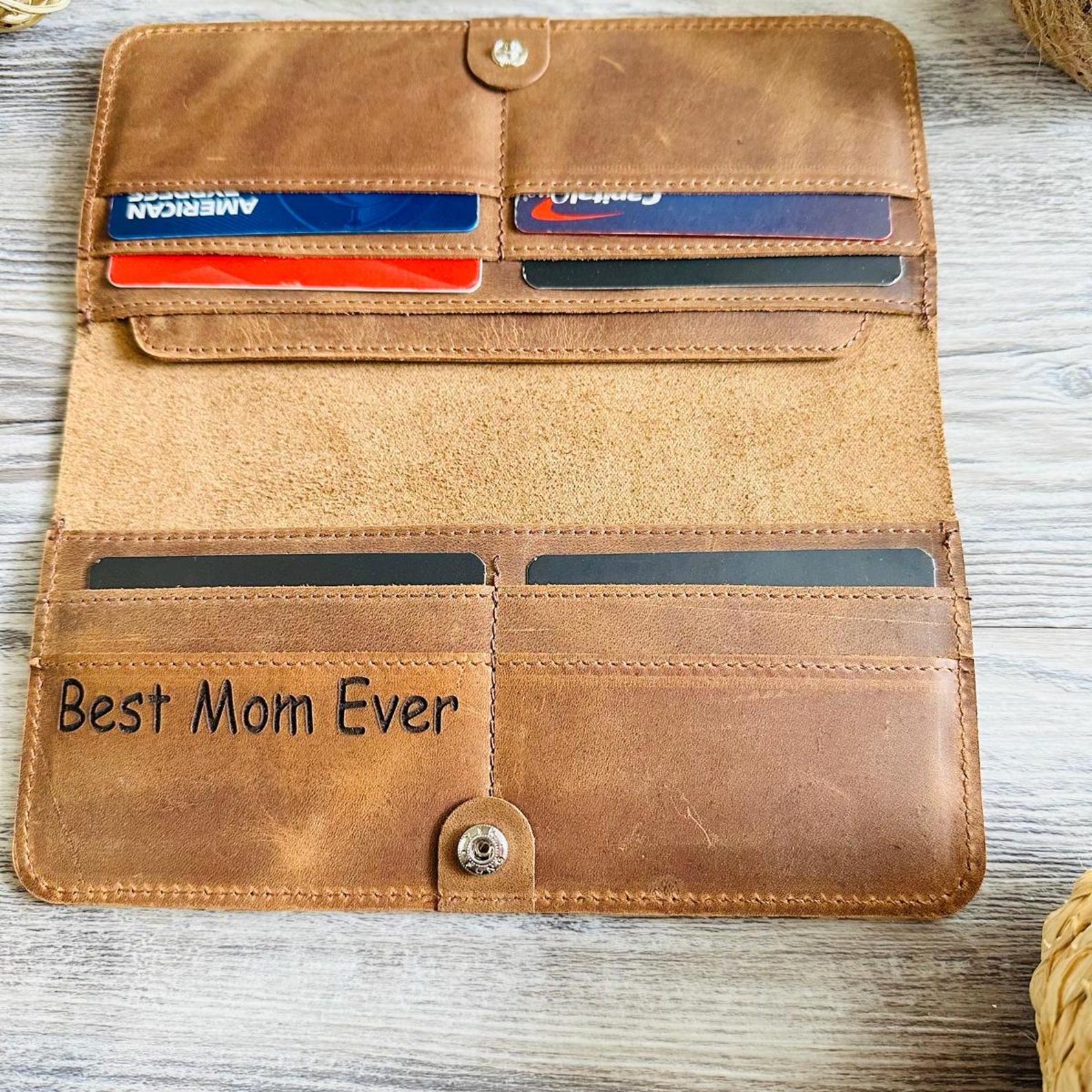 Leather Checkbook Cover, Leather Check Holder, Personalized Leather ...