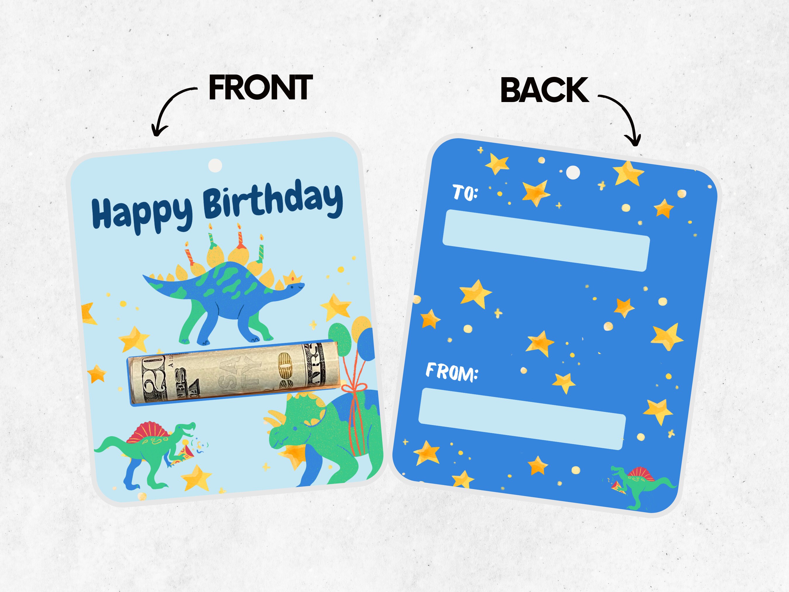 Kids Birthday Money Card, Money Holder, Money Card, Birthday Cash Gift ...