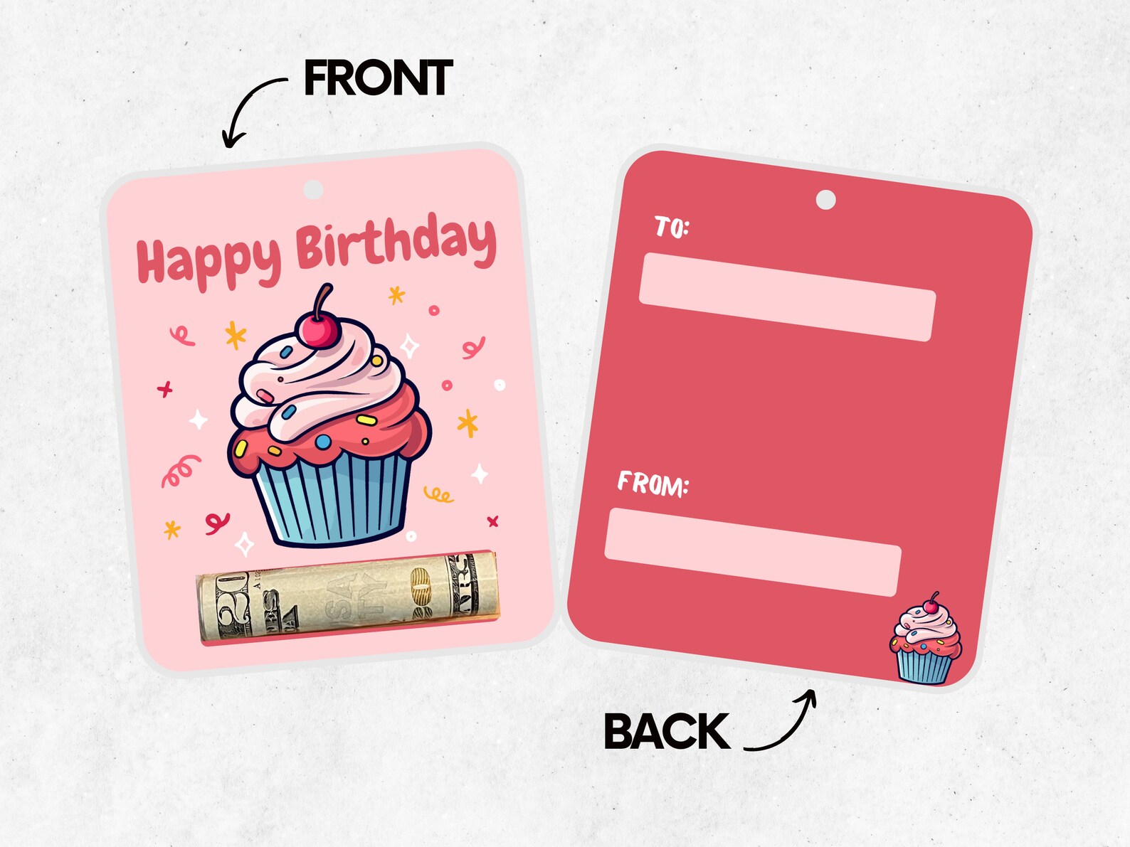 Kids Birthday Money Card, Money Holder, Money Card, Birthday Cash Gift ...