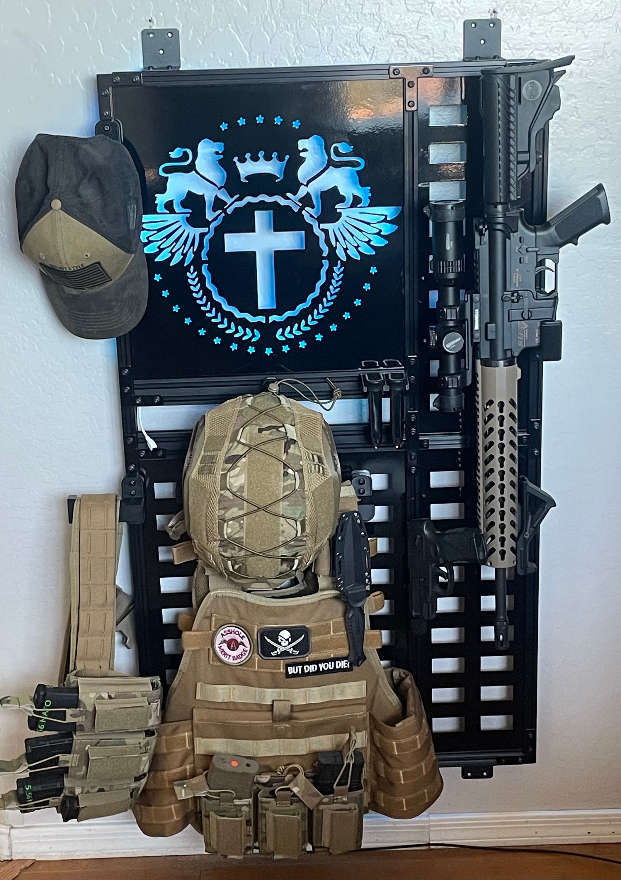 Gear/gun Wall 8+ DESIGNS!- Firearm Display for Home Defense ...