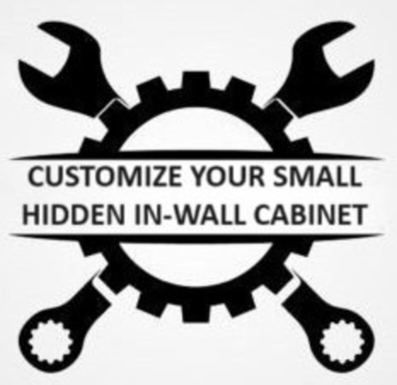 Small In-wall Hidden Gun Cabinet Customizable Firearm Storage for Home ...