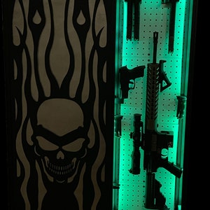 Large In-wall Hidden Gun Cabinet - Secure Concealed Firearm Storage ...