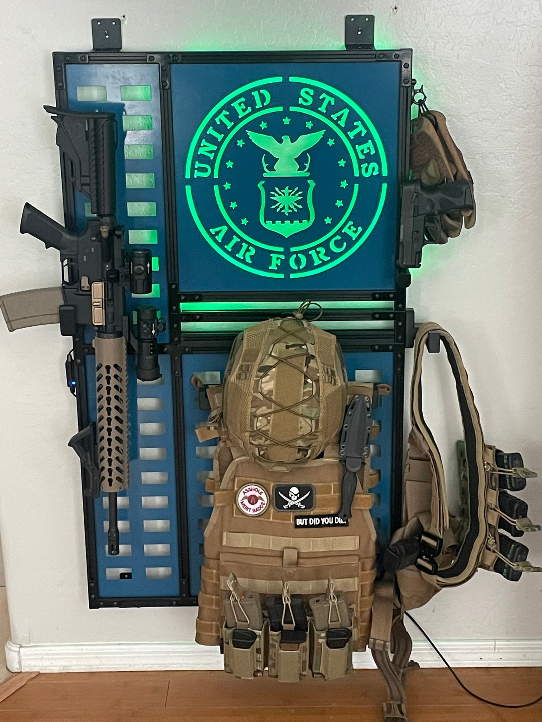 Gear/gun Wall 8+ DESIGNS!- Firearm Display for Home Defense ...