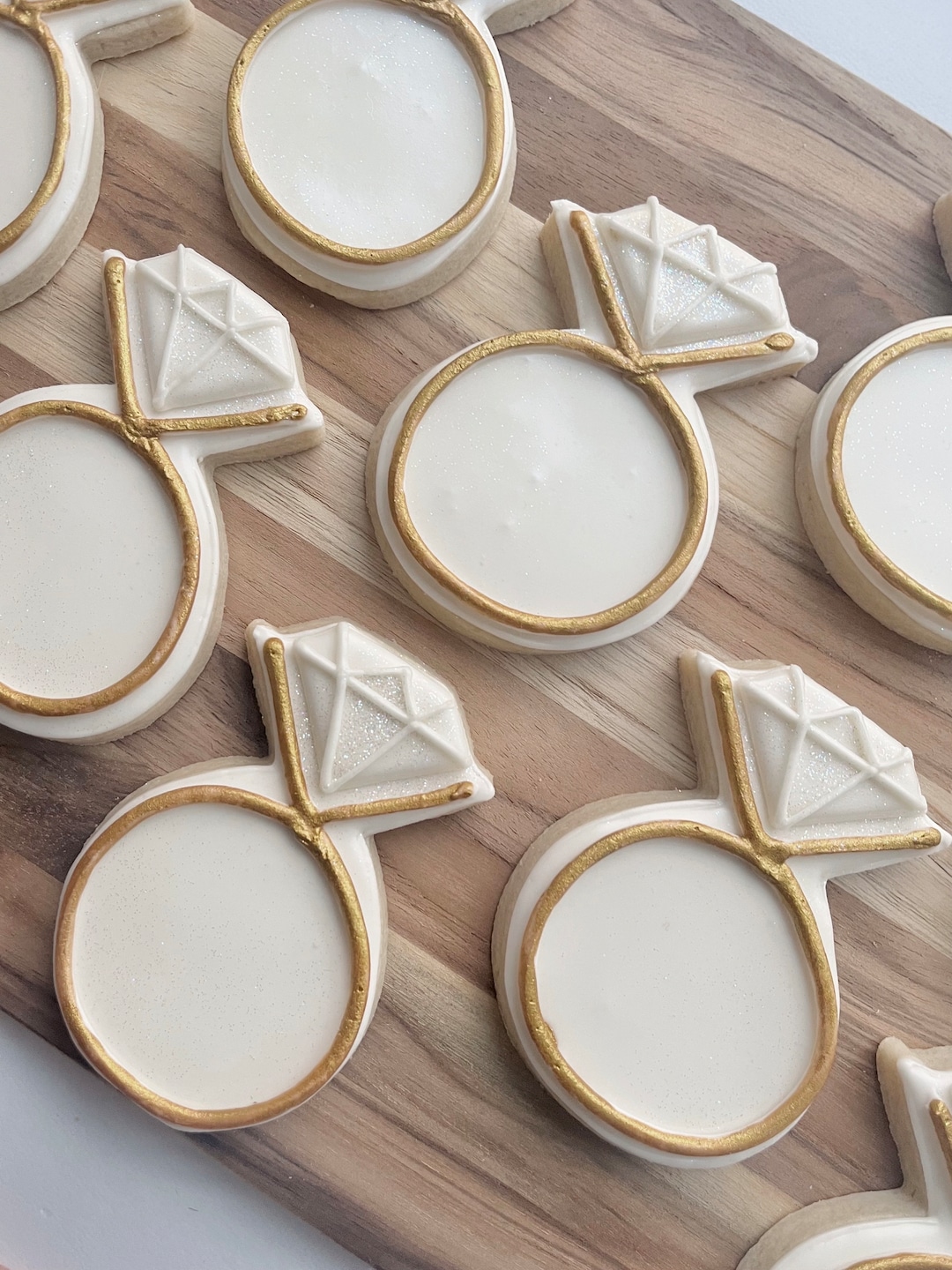 Ring Sugar Cookies | Wedding, Engagement, Bridal Shower, and Gifts - Etsy