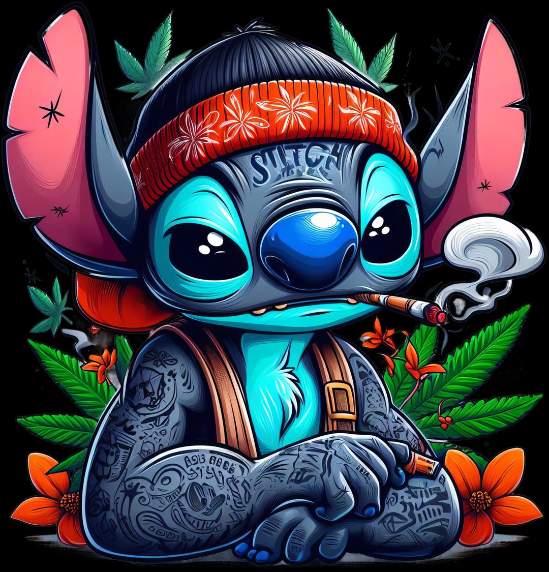 Weed Dope Cartoon Character Disney420 Flower Digital Download Holiday ...