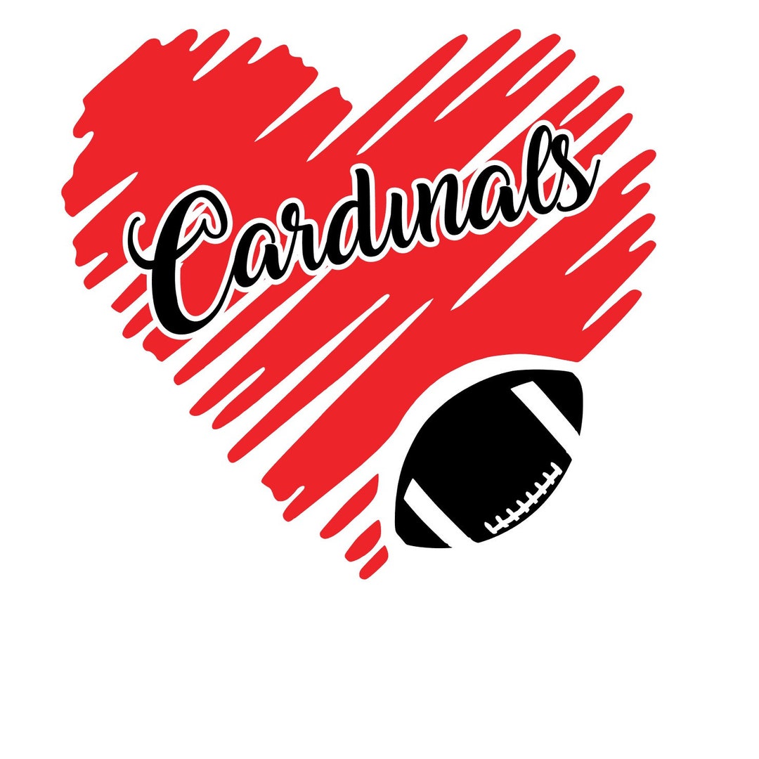 Football Heart Design Digital Download Football SVG PNG DTF Jpg - Etsy