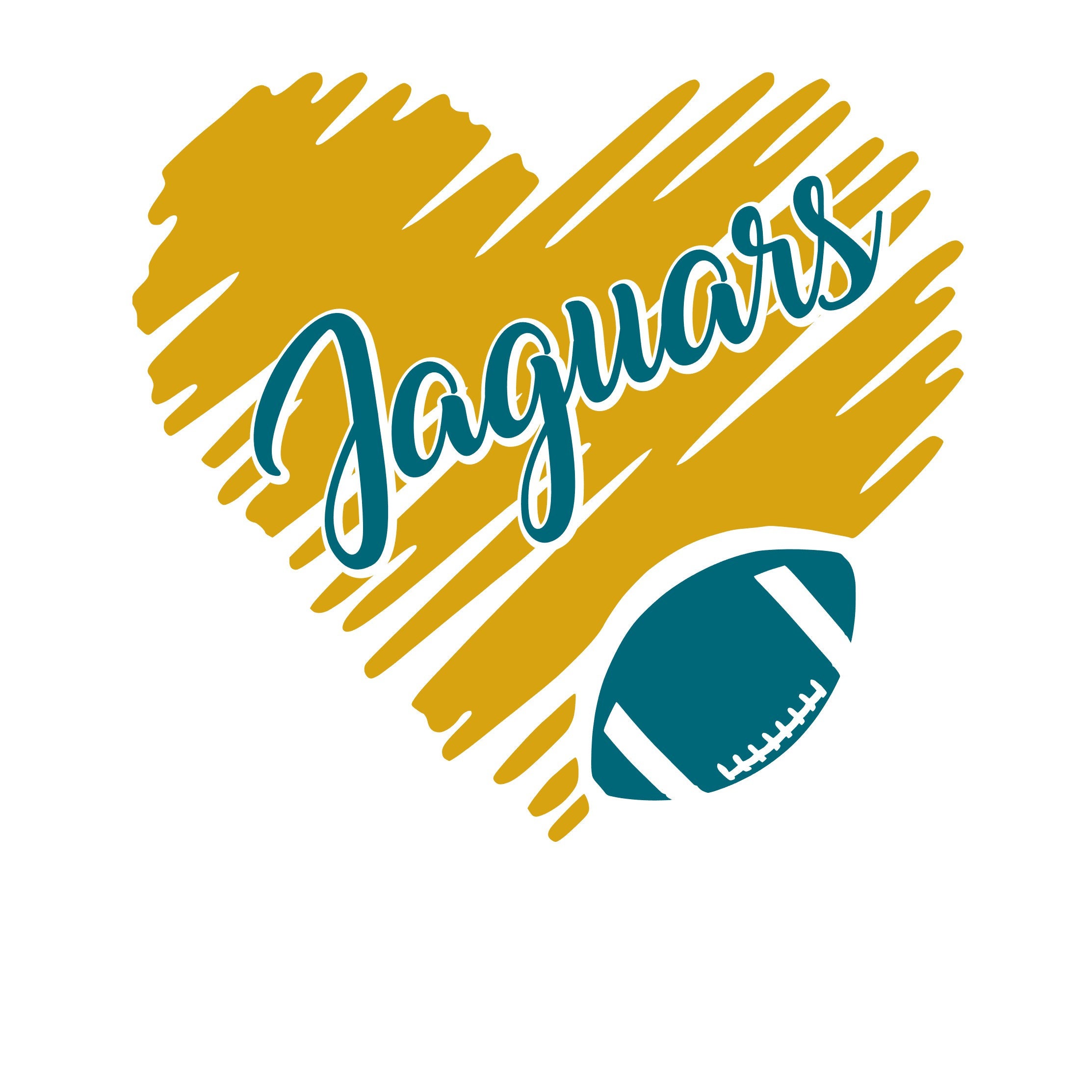Football Heart Design Digital Download Football SVG PNG DTF - Etsy