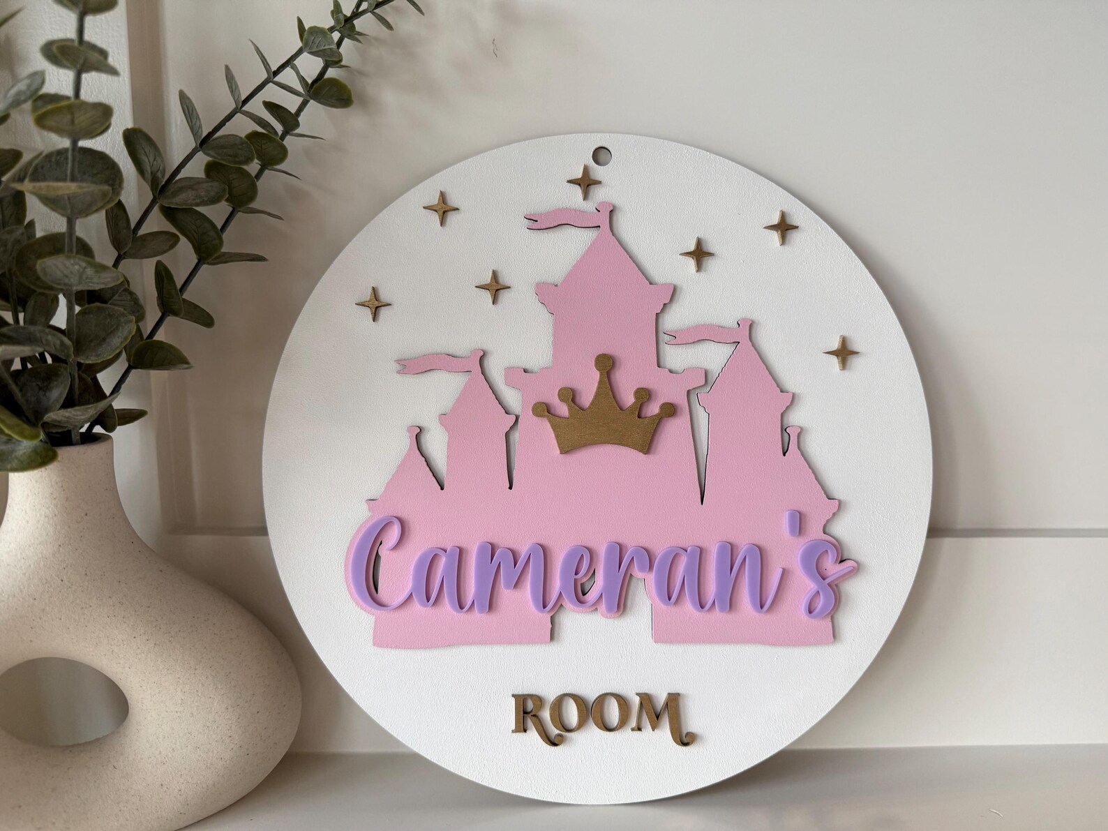 Princess Castle Name Sign Princess Door Sign Girls Door Sign Girls ...