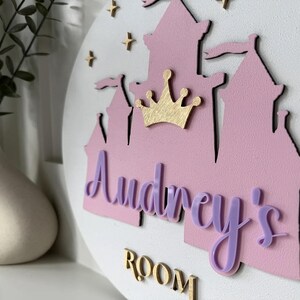 Princess Castle Name Sign Princess Door Sign Girls Door Sign Girls ...