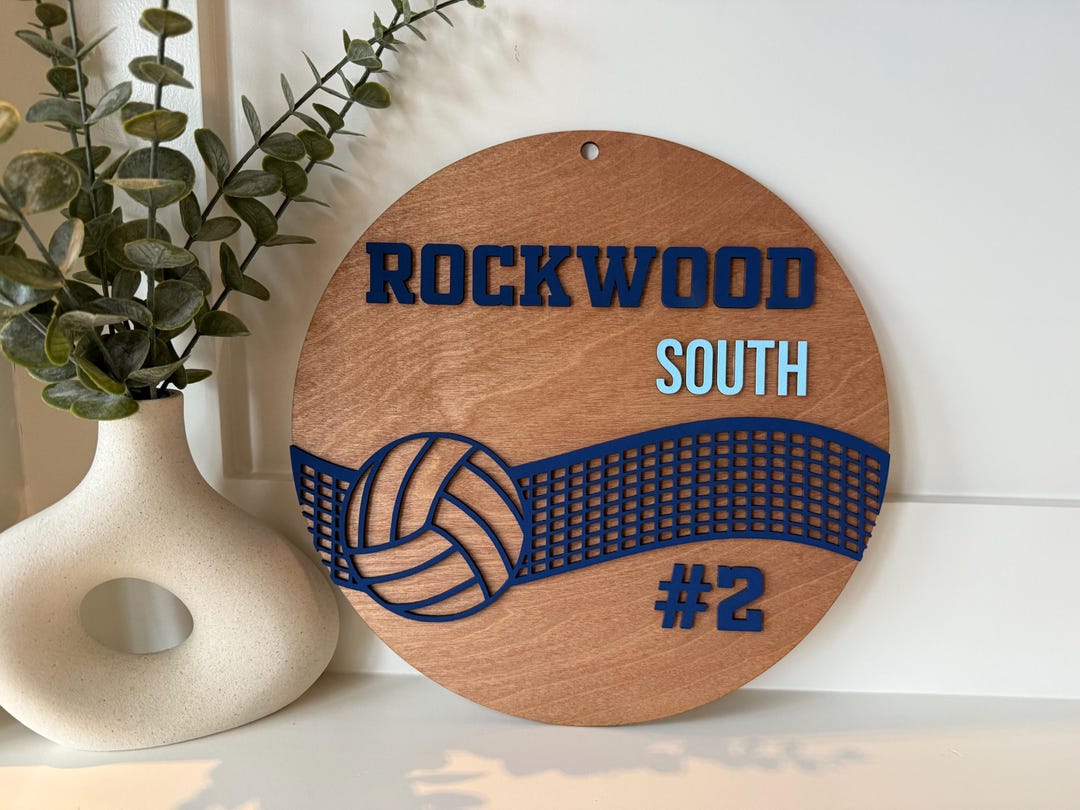Personalized Volleyball Team Sign, Volleyball Door Sign Volleyball ...