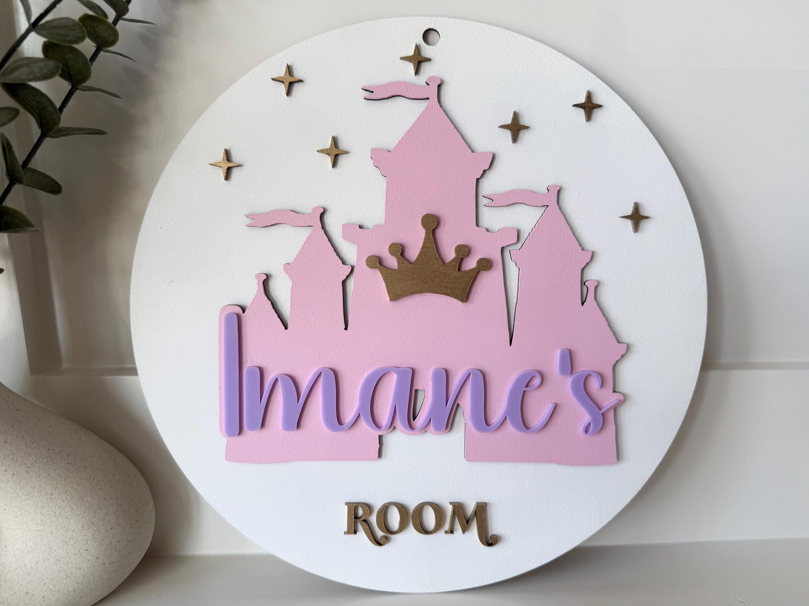 Princess Castle Name Sign Princess Door Sign Girls Door Sign Girls ...