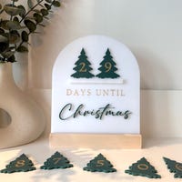 Christmas Countdown Sign,wood Countdown Advent Calendar 2025,days ...