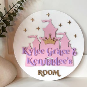 Princess Castle Name Sign Princess Door Sign Girls Door Sign Girls ...