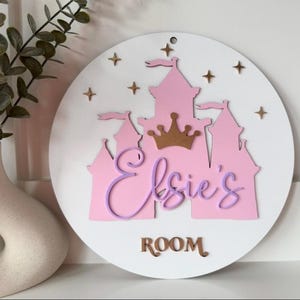 Princess Castle Name Sign Princess Door Sign Girls Door Sign Girls ...