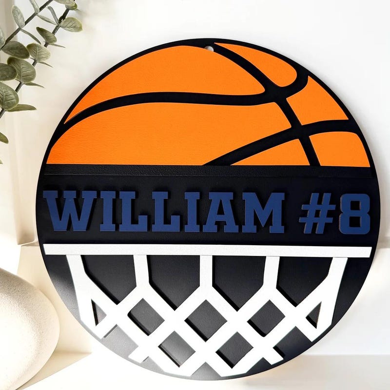 Basketball Sign - Etsy