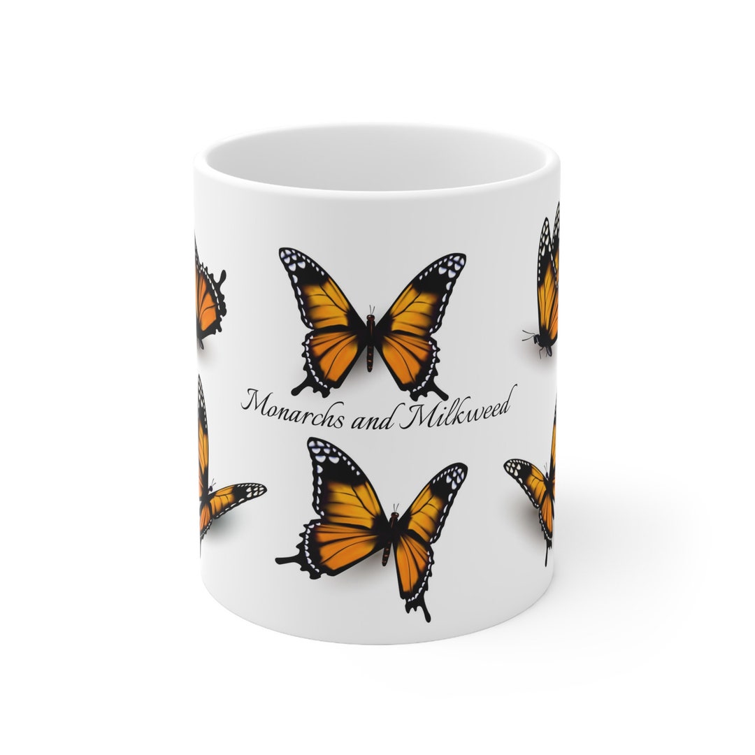 Monarchs and Milkweed Ceramic Mug 11oz - Etsy