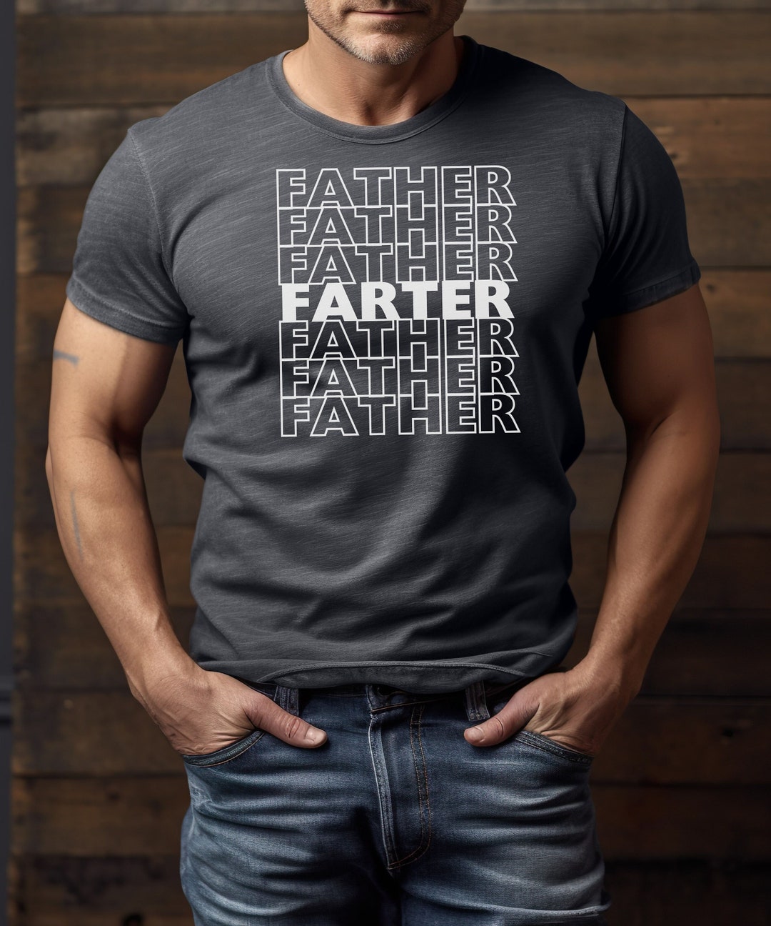 Men's Funny Dad Joke T Shirt Crewneck Silly Humor Funny Fart Joke Gift ...