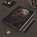 Dark Academia Gothic Raven Hardcover Journal Dark Victorian Gothic Red ...