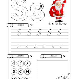 Christmas Worksheets - Etsy