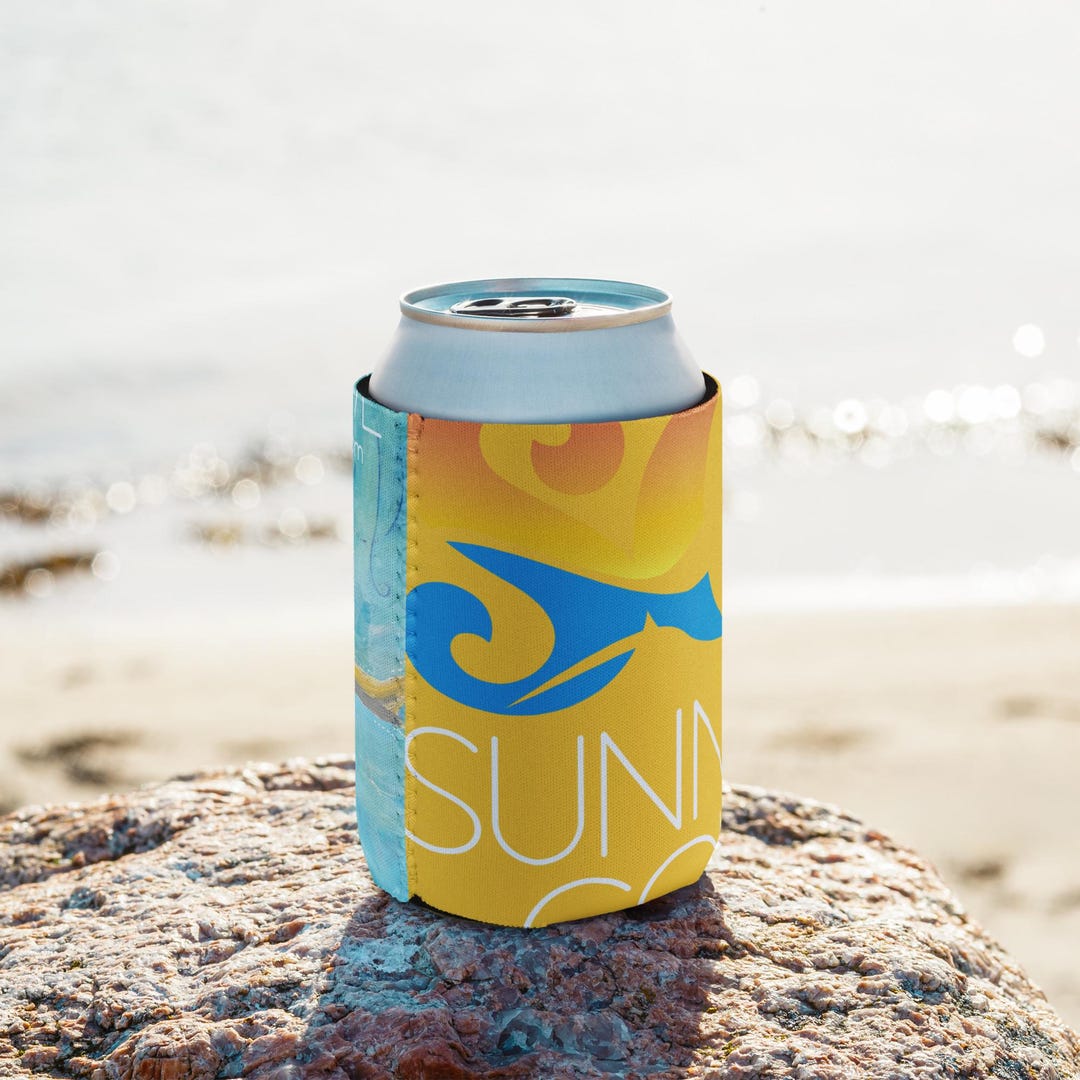 Drink Cozy, Can Cooler, Drink Sleeve, Beach Can Holder, Walking ...