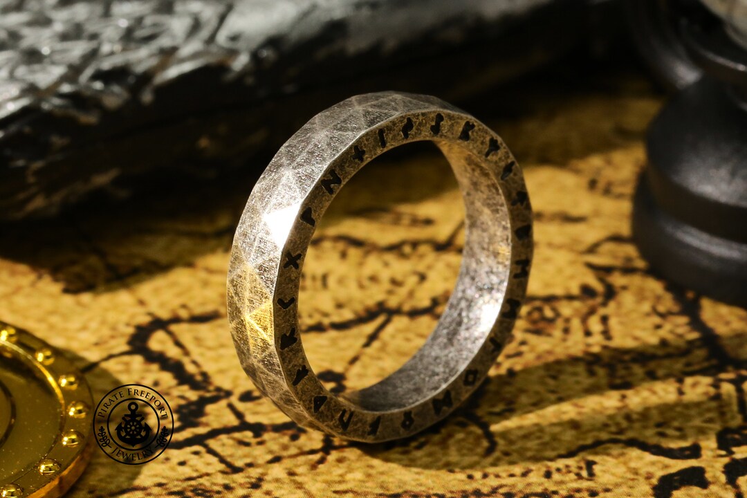 Hammered Viking Men's Rings, Nordic Rune Rings, Vintage Nordic Rings ...