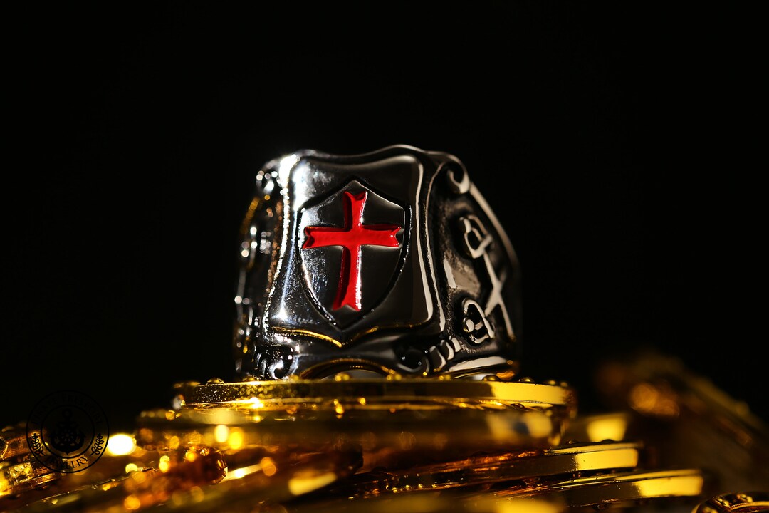 Cross Legion Shield Ring, Pirate Protection Ring, Ship Medic Ring ...
