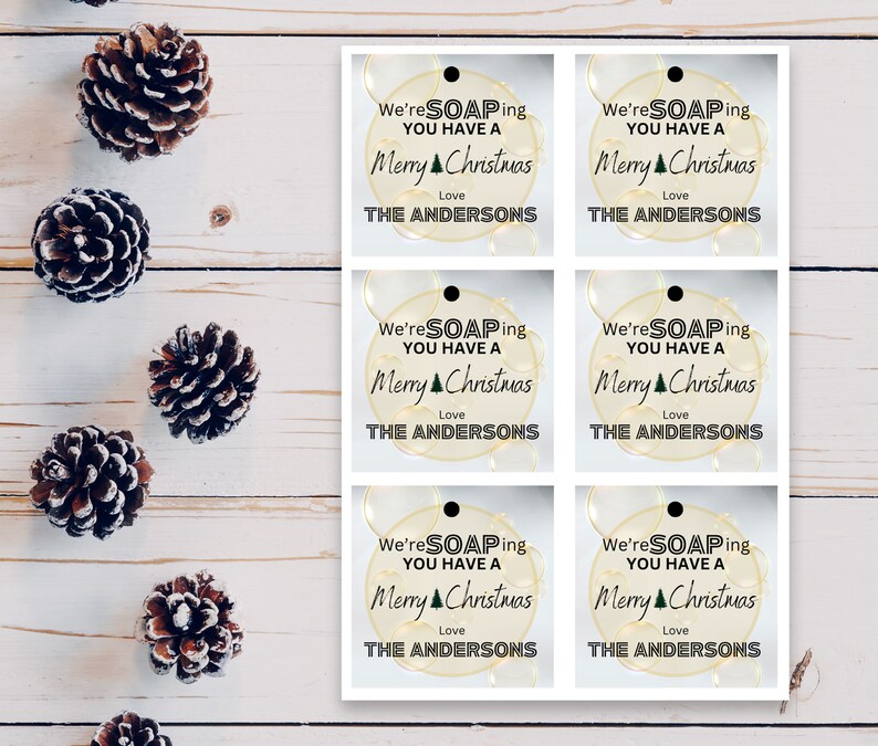 Neighbor, Teacher, Hostess Gift, Printable Tags for Soap Bottles ...