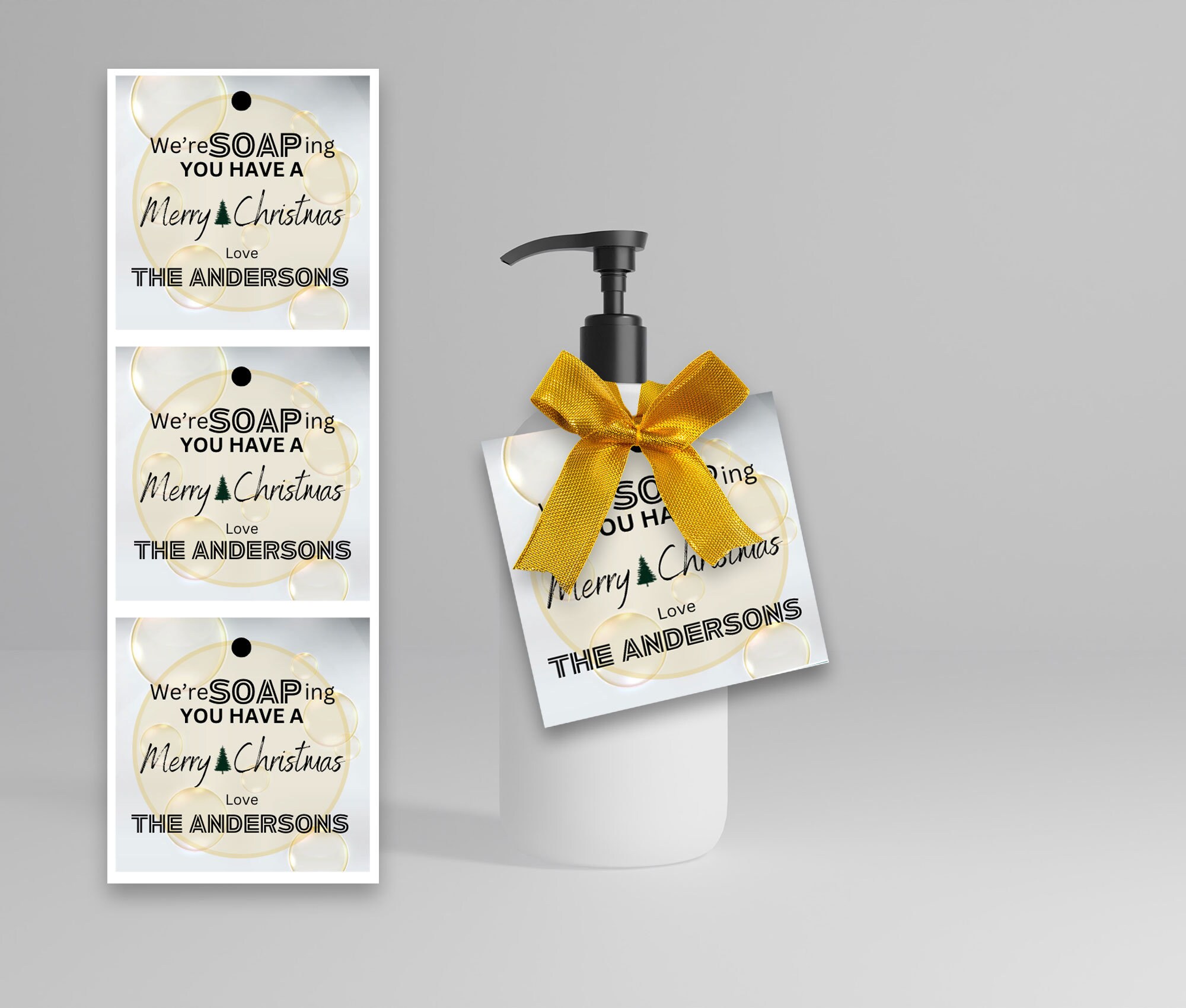 Neighbor, Teacher, Hostess Gift, Printable Tags for Soap Bottles ...