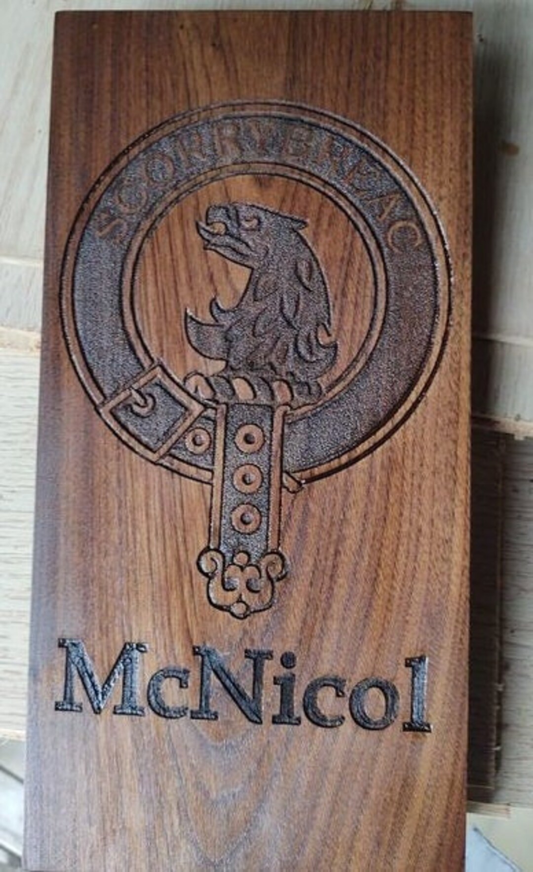 Laser Engraved Clan Crests - Etsy